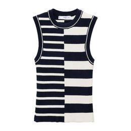 Mango Top 'ZUNGA' Damen Gr&ouml;&szlig;e XS navy / wei&szlig;