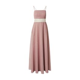 Vera Mont Kleid Damen Gr&ouml;&szlig;e 32 creme / rosa / silber Winterkleid