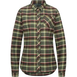 Blaser Outfits Bluse Charlotte Oliv/Rot kariert (Größe: 34)