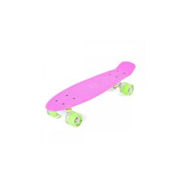 Byox Kinder Skateboard Spice LED 22 Zoll, Aluminium Achse, 80A 45mm, ABEC-7 pink