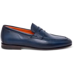 Santoni Loafer - Men?s leather penny loafer - Gr. UK_10_5 - in Wei&szlig; - f&uuml;r Damen