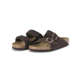 Birkenstock Low-Top Sneaker - Sandale Arizona aus Veloursleder - Gr. 41 (EU) - in Braun - f&uuml;r Damen