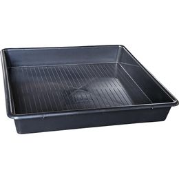 eurokraft basic PE-Kleingebinde-Universalwanne, Volumen 64 l, 800 x 800 x 120 mm, stapelbar