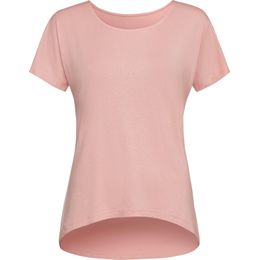 CR&Eacute;ATION L Damen 2-in-1-Shirt mit Ringel-Top ros&eacute; Gr&ouml;&szlig;e 36