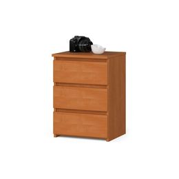 Höffner Nachttisch mit 3 Schubladen Carlo ¦ braun ¦ Maße (cm): B: 40 H: 57 » Höffner