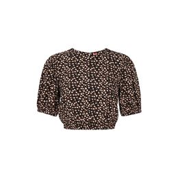 nelice Bluse 'Fashion Look' Damen Größe S pueblo / rosé / rot / schwarz
