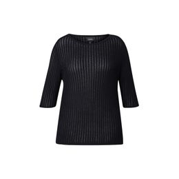 Ulla Popken Pullover Damen Gr&ouml;&szlig;e 4XL/5XL schwarz
