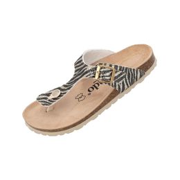 Palado Zehentrenner 'Kos Wild' Damen Gr&ouml;&szlig;e 41 beige / grau