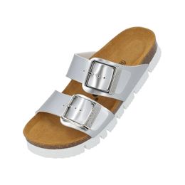 Palado Pantolette 'Samos EGS' Damen Größe 44 silber