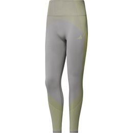 Adidas Seamless Branded Tights Damen - grau - Gr. L - Polyamid/Elastan
