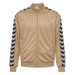 Hummel Athletic Zip-Up Hoodie 'Archive' male Brown size XL