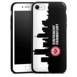 DeinDesign iPhone SE (2022) Handy Slim Case extra d&uuml;nn Silikon Handyh&uuml;lle schwarz H&uuml;lle Official Licensed Product Sge Eintracht Frankfurt Silikon Slim Case