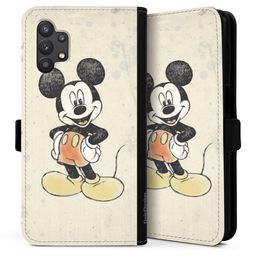 DeinDesign Galaxy A32 5G Handy Klapph&uuml;lle Handyh&uuml;lle aus Kunst Leder schwarz Flip Case Water Colour Official Licensed Product Sideflip mit langer Lasche