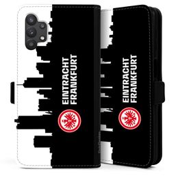 DeinDesign Galaxy A32 5G Handy Klapph&uuml;lle Handyh&uuml;lle aus Kunst Leder schwarz Flip Case Eintracht Frankfurt Sge Official Licensed Product Sideflip mit langer 