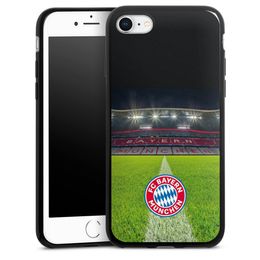 DeinDesign iPhone SE (2022) Handy Slim Case extra d&uuml;nn Silikon Handyh&uuml;lle schwarz H&uuml;lle Stadium Fcb Fc Bayern M&uuml;nchen Silikon Slim Case