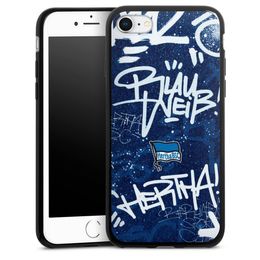 DeinDesign iPhone SE (2022) Handy Slim Case extra d&uuml;nn Silikon Handyh&uuml;lle schwarz H&uuml;lle Hertha Bsc Official Licensed Product Graffiti Silikon Slim Case