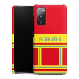 DeinDesign Galaxy S20 FE 5G Handy Premium Case Smartphone Handyh&uuml;lle Schutzh&uuml;lle matt Fire Fighters Fire Fighter Life Saver Premium Case