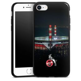 DeinDesign iPhone SE (2022) Handy Slim Case extra d&uuml;nn Silikon Handyh&uuml;lle schwarz H&uuml;lle Official Licensed Product Stadium 1. Fc K&ouml;ln Silikon Slim Case