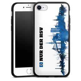 DeinDesign iPhone SE (2022) Handy Slim Case extra d&uuml;nn Silikon Handyh&uuml;lle schwarz H&uuml;lle Hsv Official Licensed Product Bundesliga Silikon Slim Case