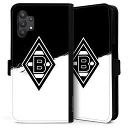 DeinDesign Galaxy A32 5G Handy Klapph&uuml;lle Handyh&uuml;lle aus Kunst Leder schwarz Flip Case Bmg Borussia M&ouml;nchengladbach Gladbach Sideflip mit langer Lasche