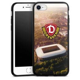 DeinDesign iPhone SE (2022) Handy Slim Case extra d&uuml;nn Silikon Handyh&uuml;lle schwarz H&uuml;lle Stadium Sg Dynamo Dresden Sgd Silikon Slim Case