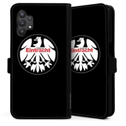 DeinDesign Galaxy A32 5G Handy Klapph&uuml;lle Handyh&uuml;lle aus Kunst Leder schwarz Flip Case Sge Eintracht Frankfurt Official Licensed Product Sideflip mit langer 
