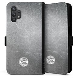 DeinDesign Galaxy A32 5G Handy Klapph&uuml;lle Handyh&uuml;lle aus Kunst Leder schwarz Flip Case Concrete Fcb Fc Bayern M&uuml;nchen Sideflip mit langer Lasche