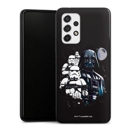 DeinDesign Galaxy A53 5G Handy Silikon H&uuml;lle Case schwarz Handyh&uuml;lle Movie Star Wars Weltall