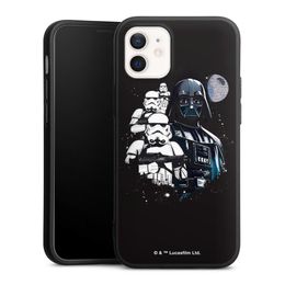 DeinDesign iPhone 12 mini Handy Premium Silikon H&uuml;lle Handyh&uuml;lle schwarz Case Weltall Star Wars Movie Silikon Premium Case