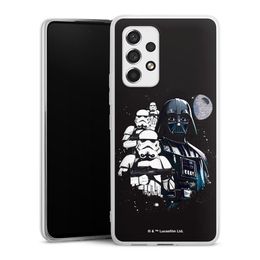 DeinDesign Galaxy A53 5G Handy Silikon H&uuml;lle Case transparent Handyh&uuml;lle Movie Star Wars Weltall Silikon Case