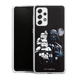 DeinDesign Galaxy A33 5G Handy Silikon H&uuml;lle Case wei&szlig; Handyh&uuml;lle Movie Star Wars Weltall Silikon Case