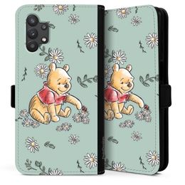 DeinDesign Galaxy A32 5G Handy Klapph&uuml;lle Handyh&uuml;lle aus Kunst Leder schwarz Flip Case Disney Official Licensed Product Winnie The Pooh Sideflip mit langer 