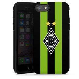 DeinDesign iPhone SE (2020) Handy Panzer Handyh&uuml;lle robuste Outdoor H&uuml;lle Schutzh&uuml;lle matt Borussia M&ouml;nchengladbach Gladbach Stripes Tough Case
