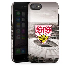 DeinDesign iPhone SE (2020) Handy Panzer Handyh&uuml;lle robuste Outdoor H&uuml;lle Schutzh&uuml;lle matt Official Licensed Product Stadium Vfb Stuttgart Tough Case