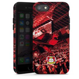 DeinDesign iPhone SE (2020) Handy Panzer Handyh&uuml;lle robuste Outdoor H&uuml;lle Schutzh&uuml;lle matt Merchandise Bayer 04 Leverkusen Official Licensed Product Tough Case