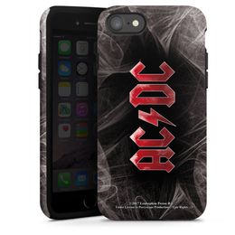 DeinDesign iPhone SE (2022) Handy Panzer Handyh&uuml;lle robuste Outdoor H&uuml;lle Schutzh&uuml;lle matt Acdc Merchandise Logo Tough Case