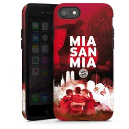 DeinDesign iPhone SE (2020) Handy Panzer Handyh&uuml;lle robuste Outdoor H&uuml;lle Schutzh&uuml;lle matt Fc Bayern M&uuml;nchen Fcb Mia San Mia Tough Case