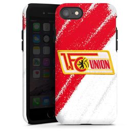 DeinDesign iPhone SE (2020) Handy Panzer Handyh&uuml;lle robuste Outdoor H&uuml;lle Schutzh&uuml;lle matt 1. Fc Union Berlin Logo Official Licensed Product Tough Case