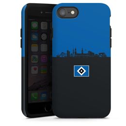DeinDesign iPhone SE (2020) Handy Panzer Handyh&uuml;lle robuste Outdoor H&uuml;lle Schutzh&uuml;lle matt Skyline Hamburg Hsv Tough Case