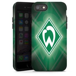 DeinDesign iPhone SE (2020) Handy Panzer Handyh&uuml;lle robuste Outdoor H&uuml;lle Schutzh&uuml;lle matt Coat Of Arms Official Licensed Product Sv Werder Bremen Tough Case