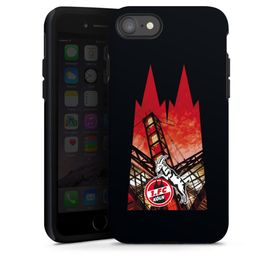 DeinDesign iPhone SE (2022) Handy Panzer Handyh&uuml;lle robuste Outdoor H&uuml;lle Schutzh&uuml;lle matt 1. Fc K&ouml;ln Cologne Cathedral Official Licensed Product Tough Case