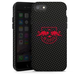 DeinDesign iPhone SE (2020) Handy Panzer Handyh&uuml;lle robuste Outdoor H&uuml;lle Schutzh&uuml;lle matt Official Licensed Product Carbon Rb Leipzig Tough Case