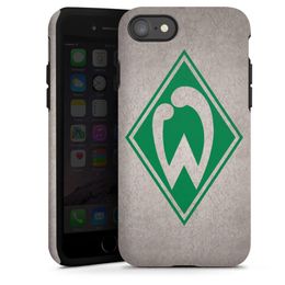 DeinDesign iPhone SE (2020) Handy Panzer Handyh&uuml;lle robuste Outdoor H&uuml;lle Schutzh&uuml;lle matt Official Licensed Product Sv Werder Bremen Concrete Tough Case
