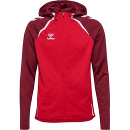Hummel Sportsweatjacke 'Lead 2.0' Herren Gr&ouml;&szlig;e S rot / dunkelrot / wei&szlig;