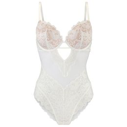 JETTE Body beige Gr. 70 Cup C für Damen. Mit Integriertem Kissen und mit Bügel. Figurbetont