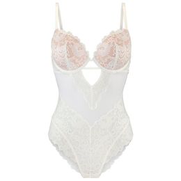 JETTE Body beige Gr. 75 Cup A für Damen. Mit Integriertem Kissen und mit Bügel. Figurbetont