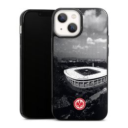 DeinDesign iPhone 13 Mini Handy Slim Case extra d&uuml;nn Silikon Handyh&uuml;lle schwarz H&uuml;lle Eintracht Frankfurt Sge Stadium Silikon Slim Case