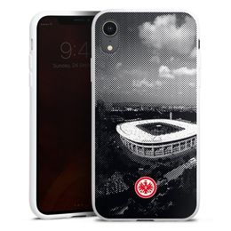 DeinDesign iPhone Xr Handy Silikon H&uuml;lle Case wei&szlig; Handyh&uuml;lle Eintracht Frankfurt Sge Stadium Silikon Case