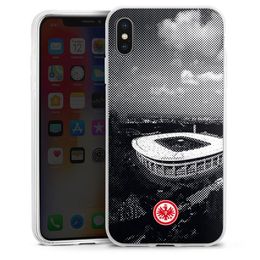 DeinDesign iPhone Xs Max Handy Silikon H&uuml;lle Case transparent Handyh&uuml;lle Eintracht Frankfurt Sge Stadium Silikon Case