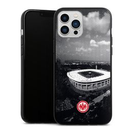 DeinDesign iPhone 13 Pro Max Handy Silikon H&uuml;lle Case schwarz Handyh&uuml;lle Eintracht Frankfurt Sge Stadium
